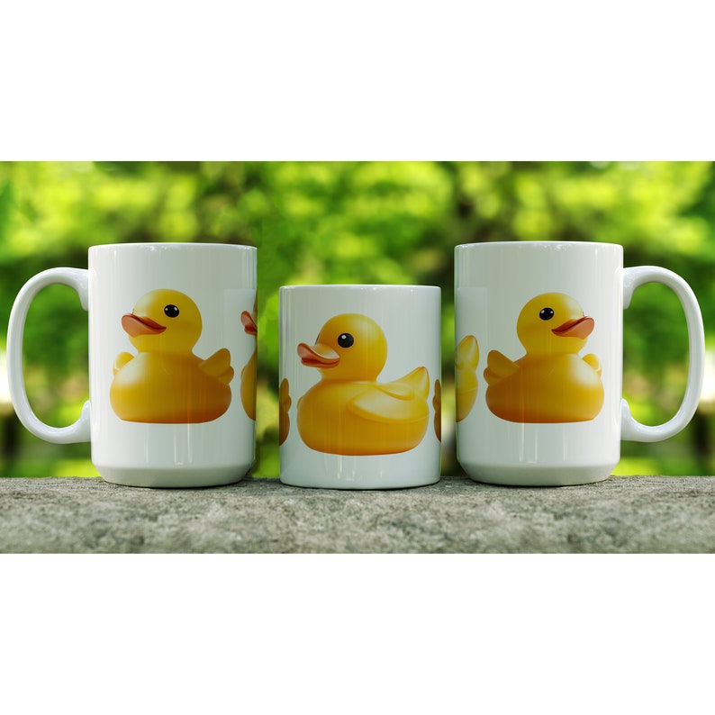 Rubber Ducks Coffee Mug, Rubber Ducky Mug, Yellow Duck Mug, Rubber ...