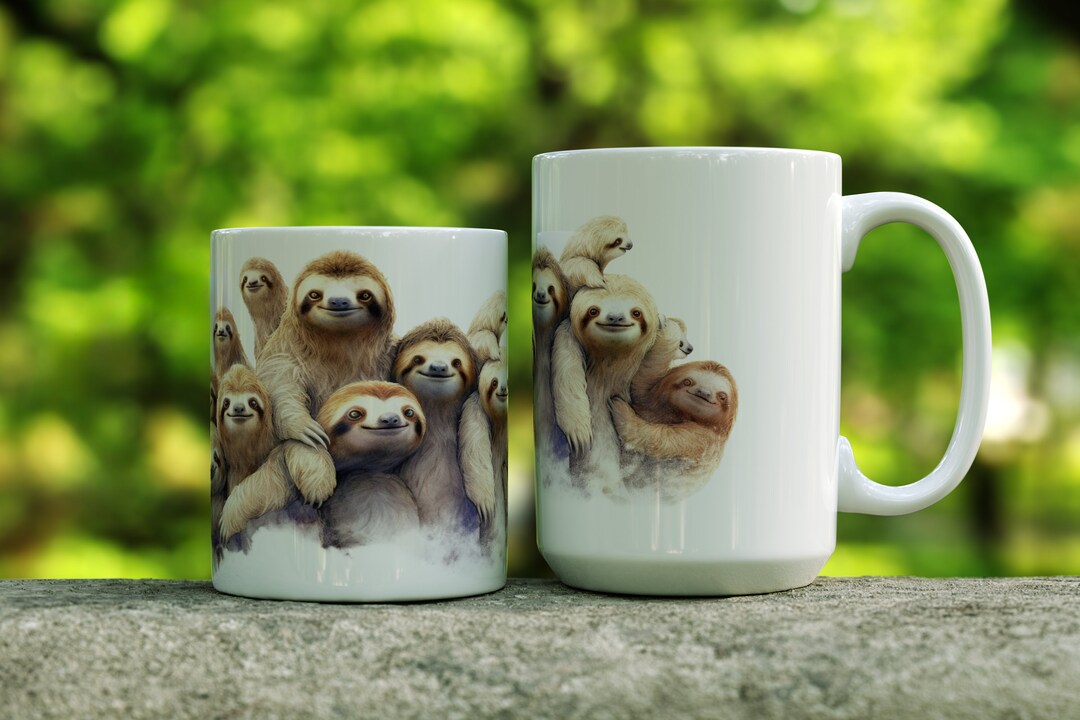Pile of Sloths Coffee Mug | Funny Sloth Mug | Sloth Mug | Sloths Coffee ...