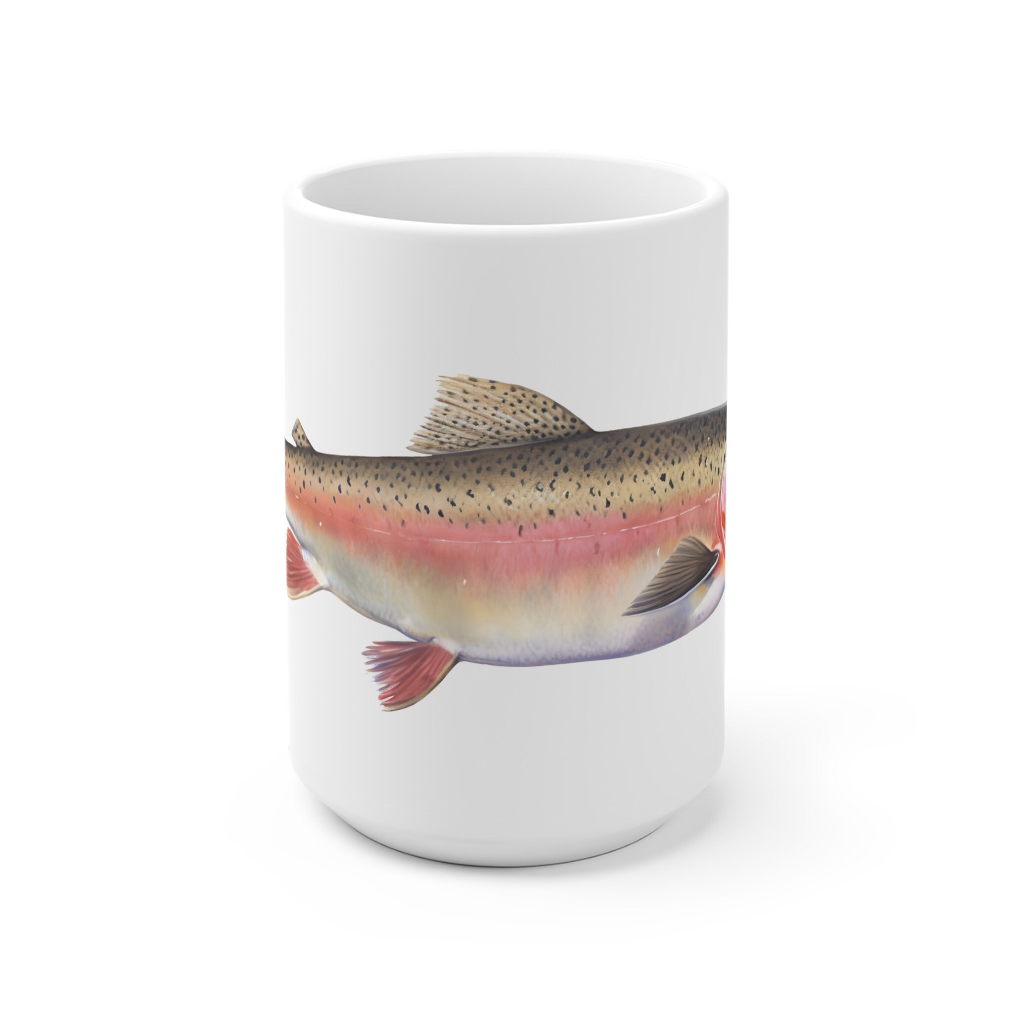 Rainbow Trout Mug, Rainbow Trout Coffee Mug, Rainbow Trout Mug, Rainbow ...