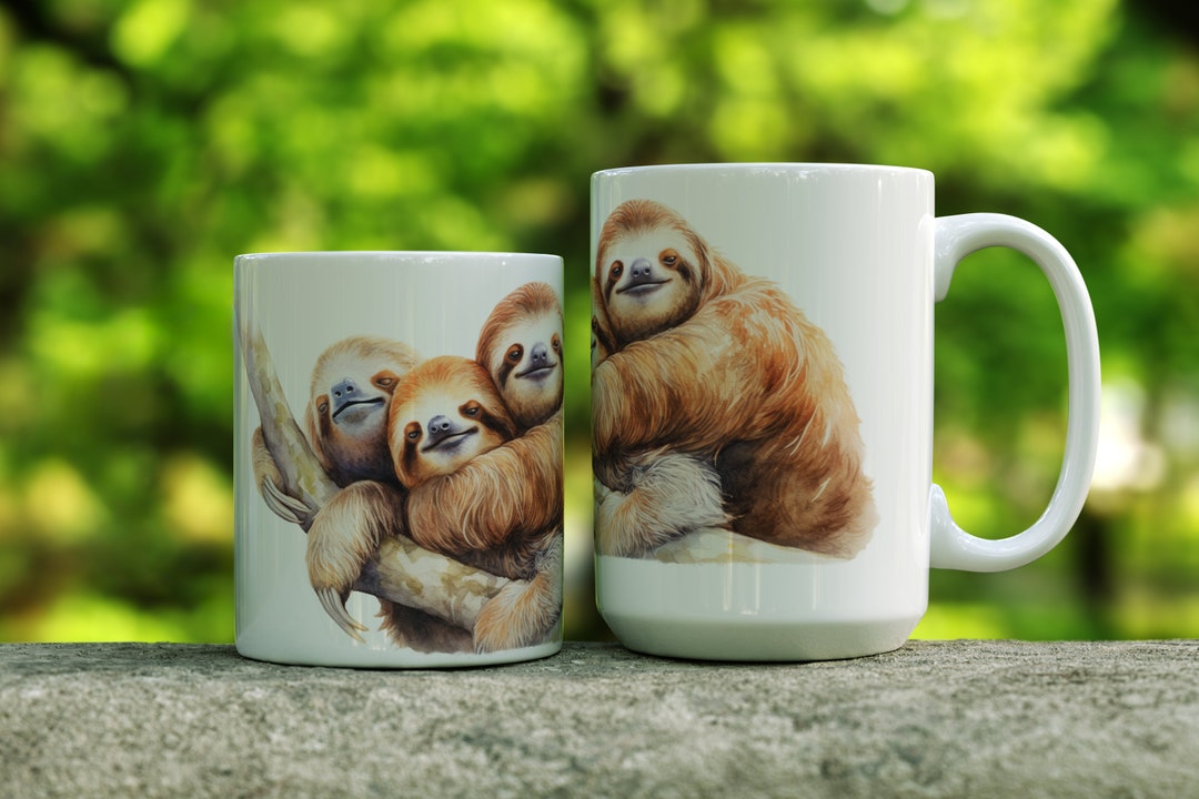Sloths Coffee Mug | Happy Sloth Mug | Sloth Mug | Sloths Coffee Cup ...