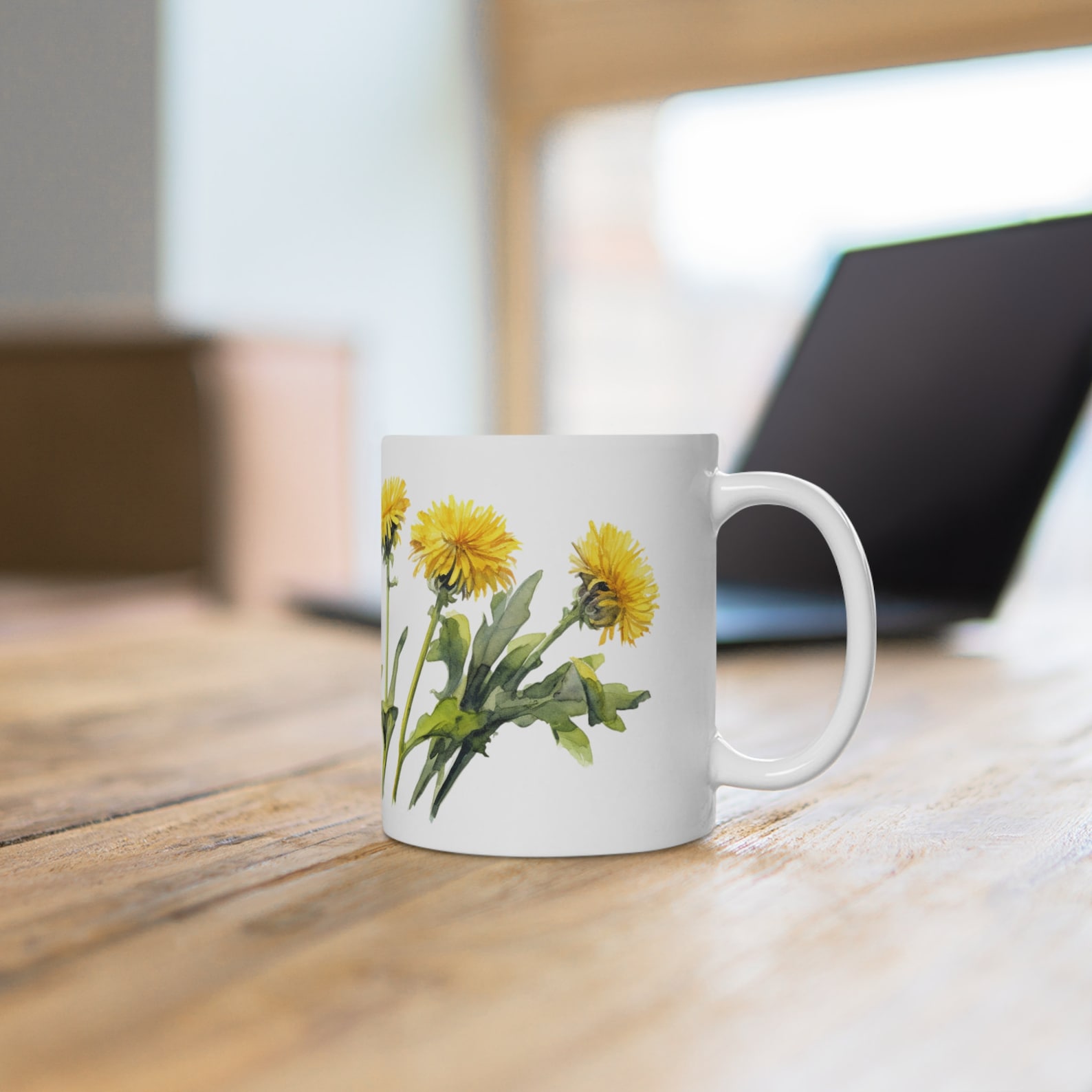 Dandelion Mug, Dandelion Coffee Mug, Dandelion Mug, Dandelion Cup ...