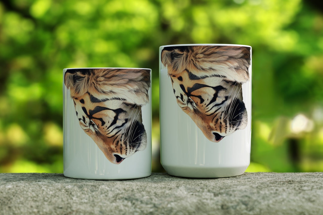 Tiger "animal Face" Mug, Tiger Face Mug, Tiger Coffee Mug, Tiger Coffee ...