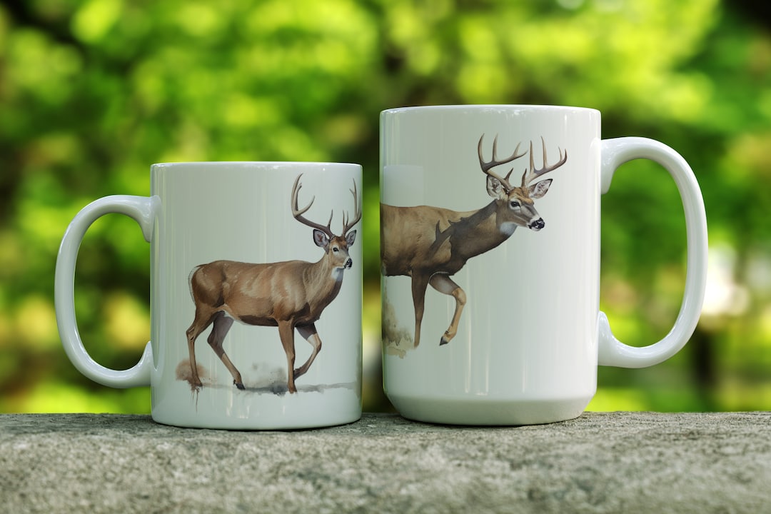 Deer Coffee Mug | Animal Coffee Mug | Hunting Mug | Buck Mug | Deer ...