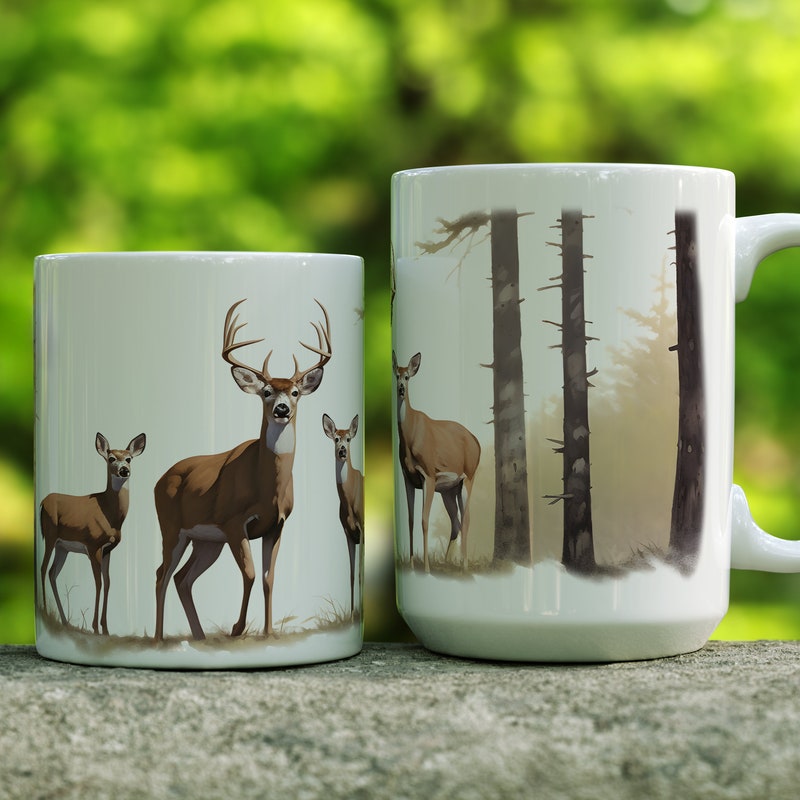 Deer Mugs - Etsy