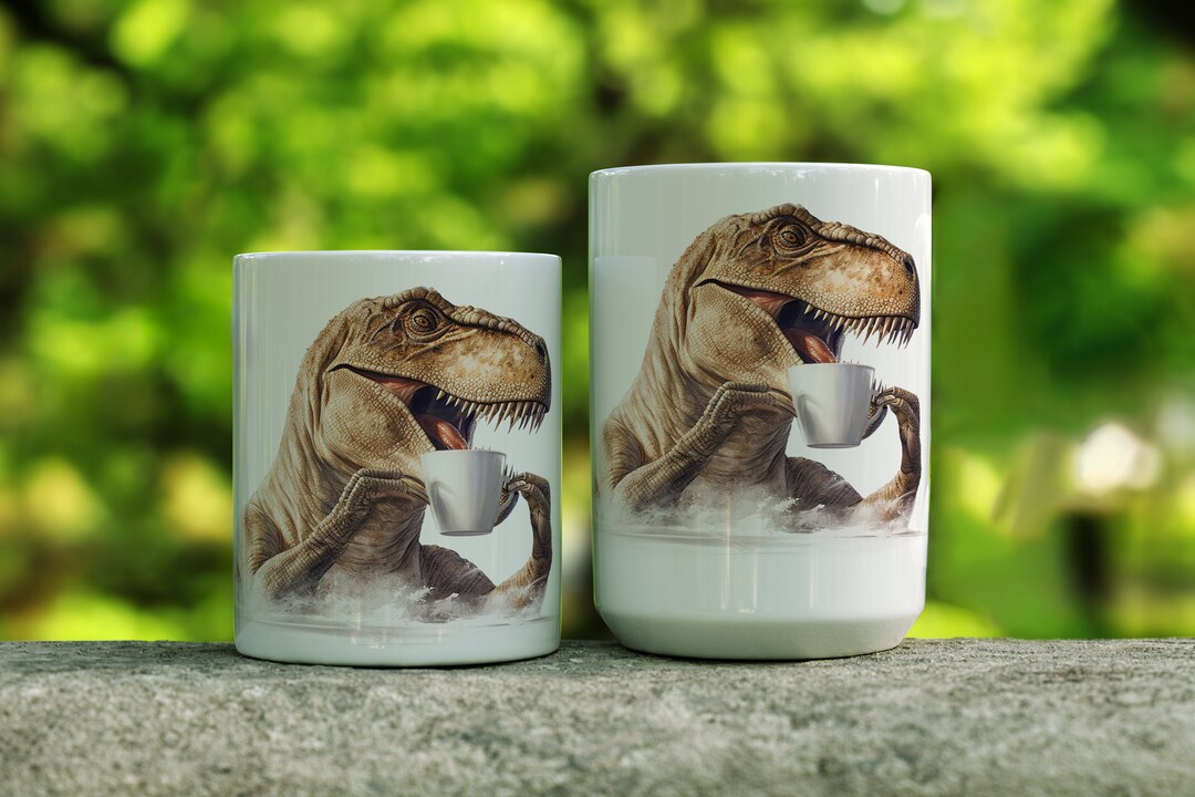 Tea Rex Mug, T Rex Coffee Mug, Tea Rex Coffee Mug, T Rex Mug, T Rex Cup, Tyrannosaurus Rex ...