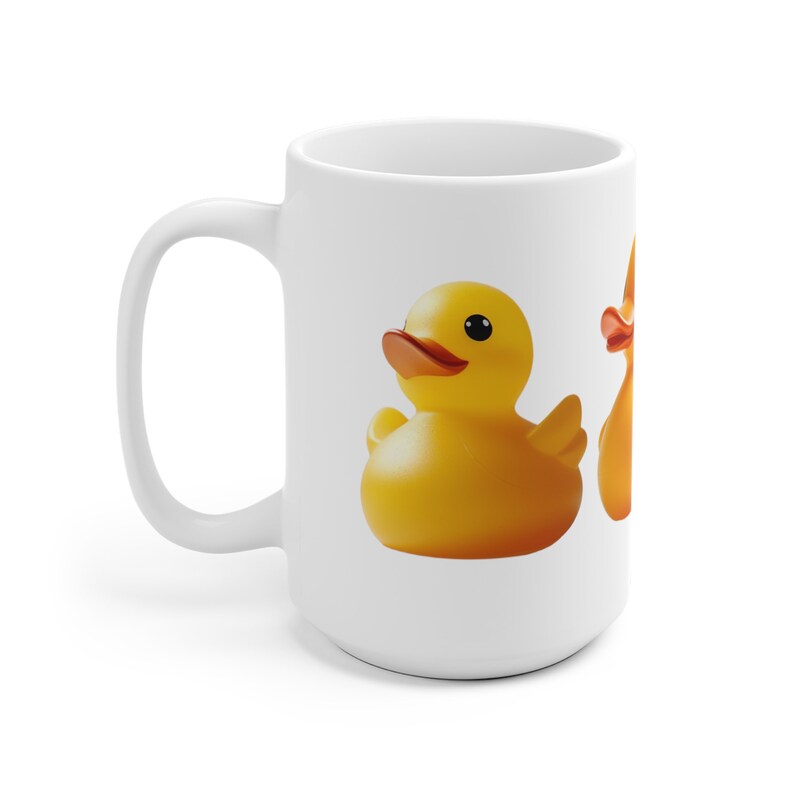 Rubber Ducks Coffee Mug, Rubber Ducky Mug, Yellow Duck Mug, Rubber ...