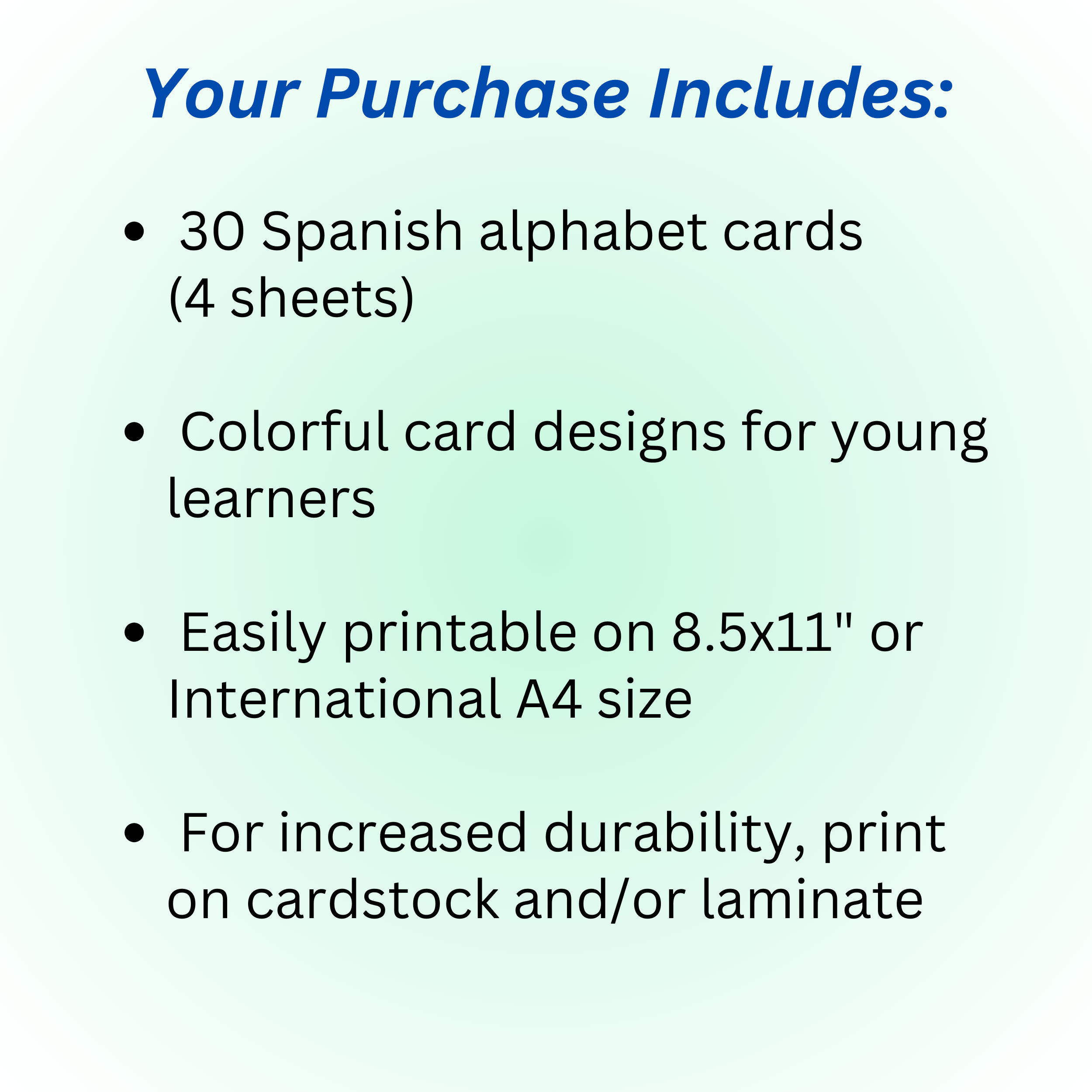 Spanish Alphabet Cards With Pronunciations Printable, Learning Spanish ...