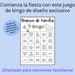 Bingo De Reunión Familiar Imprimible, Juego De Reunión De Familia ...