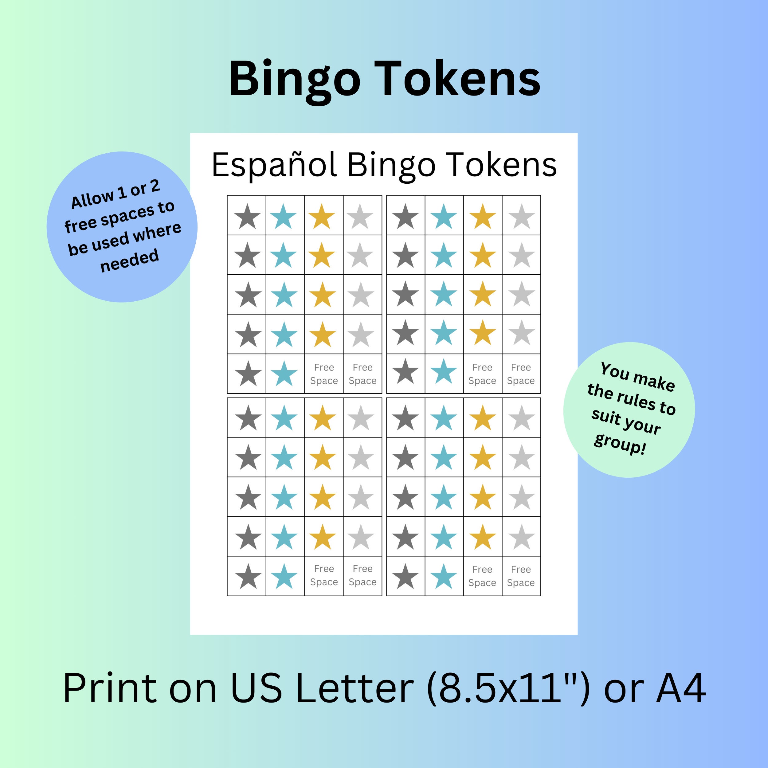 Spanish Get to Know Me Bingo Game Printable, Spanish Learning, Spanish ...