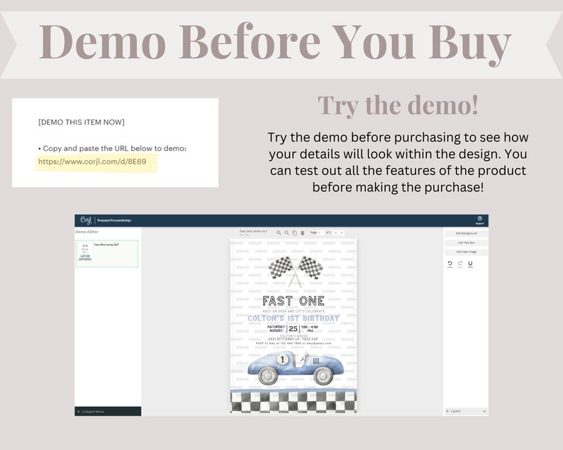 Editable Fast One Racing Car First Birthday Milestone Sign 1st Birthday ...