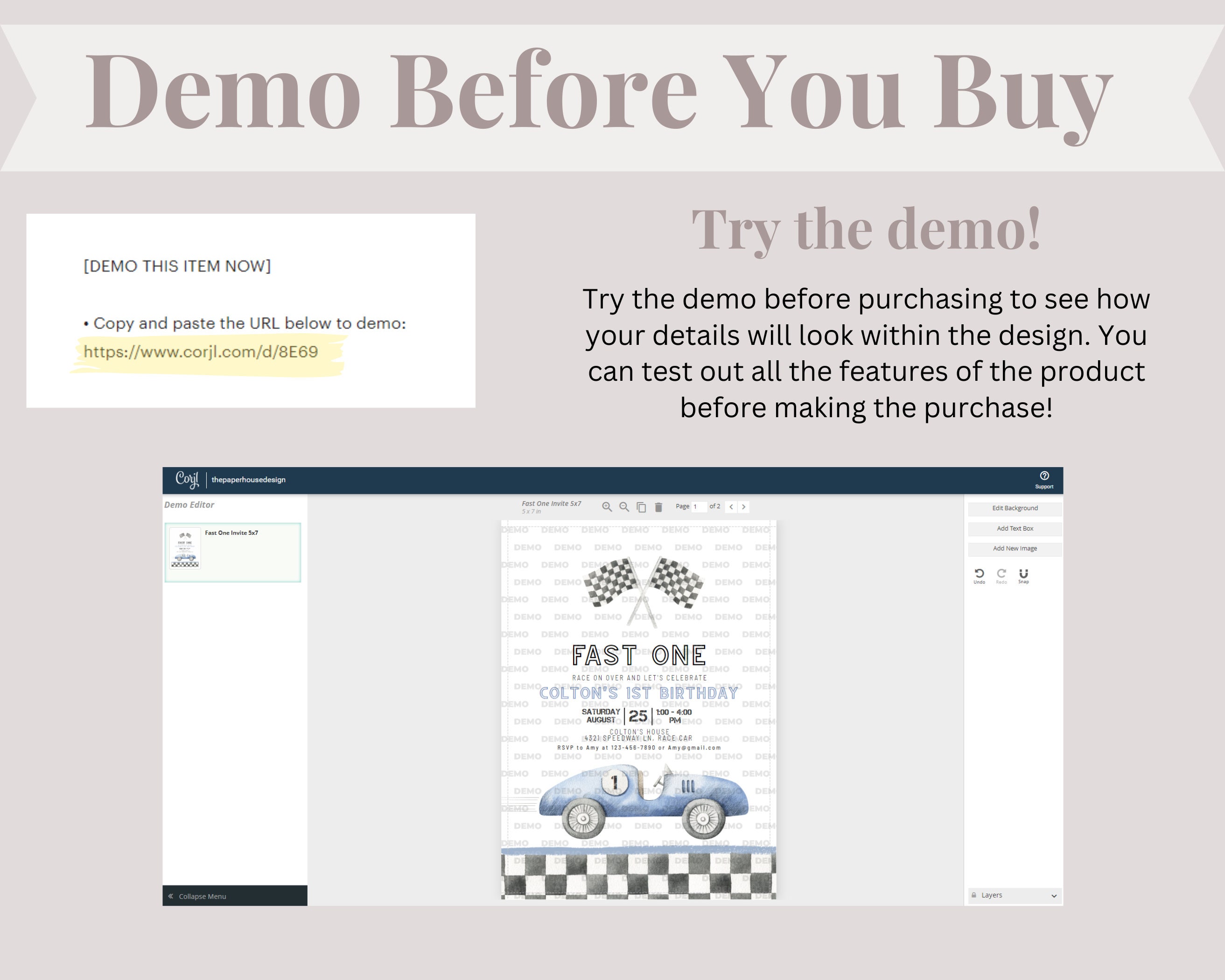 Editable Fast One Racing Car First Birthday Milestone Sign 1st Birthday ...