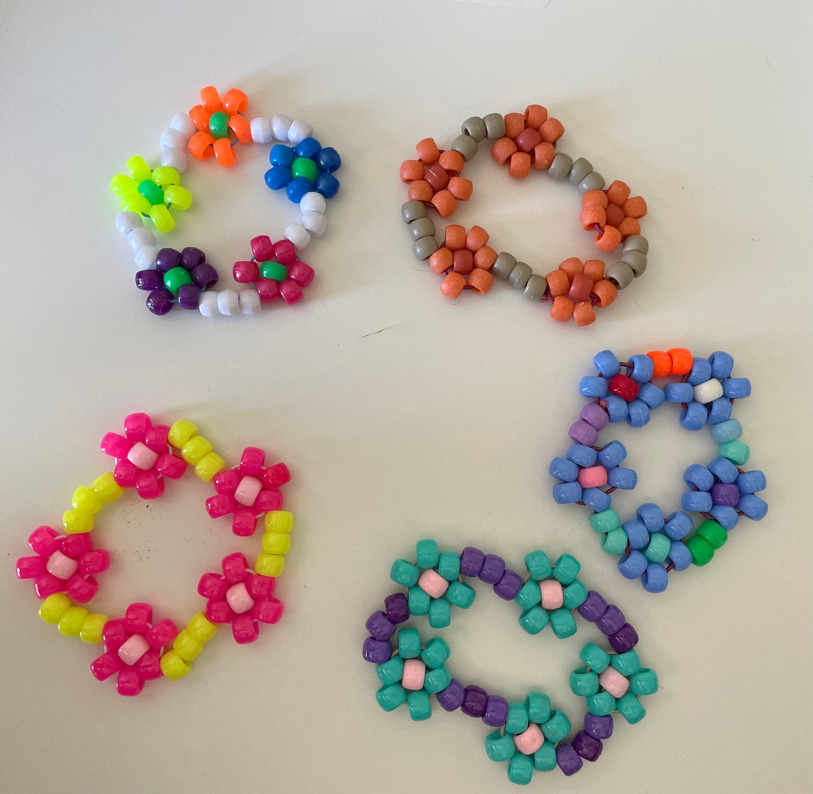 Kandi Flower Bracelets and Cuffs - Etsy