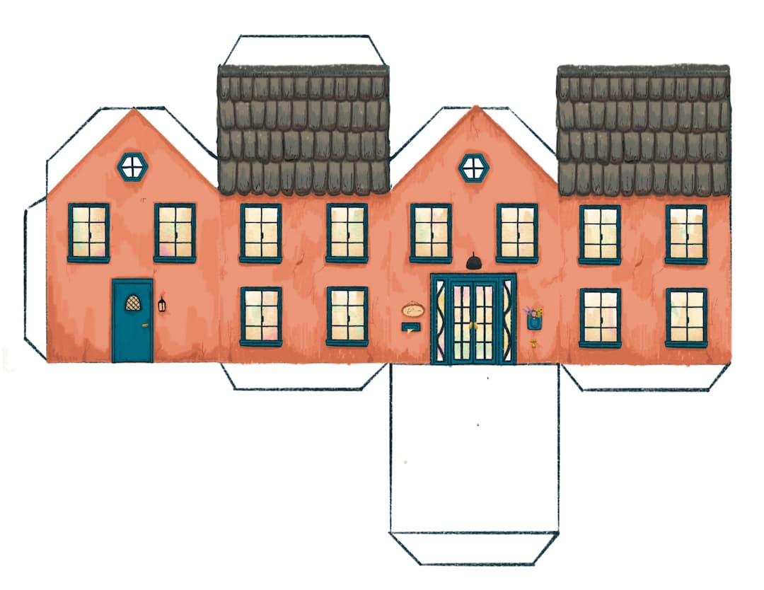 Printable Foldable Tiny House, At-home Paper Craft - Etsy