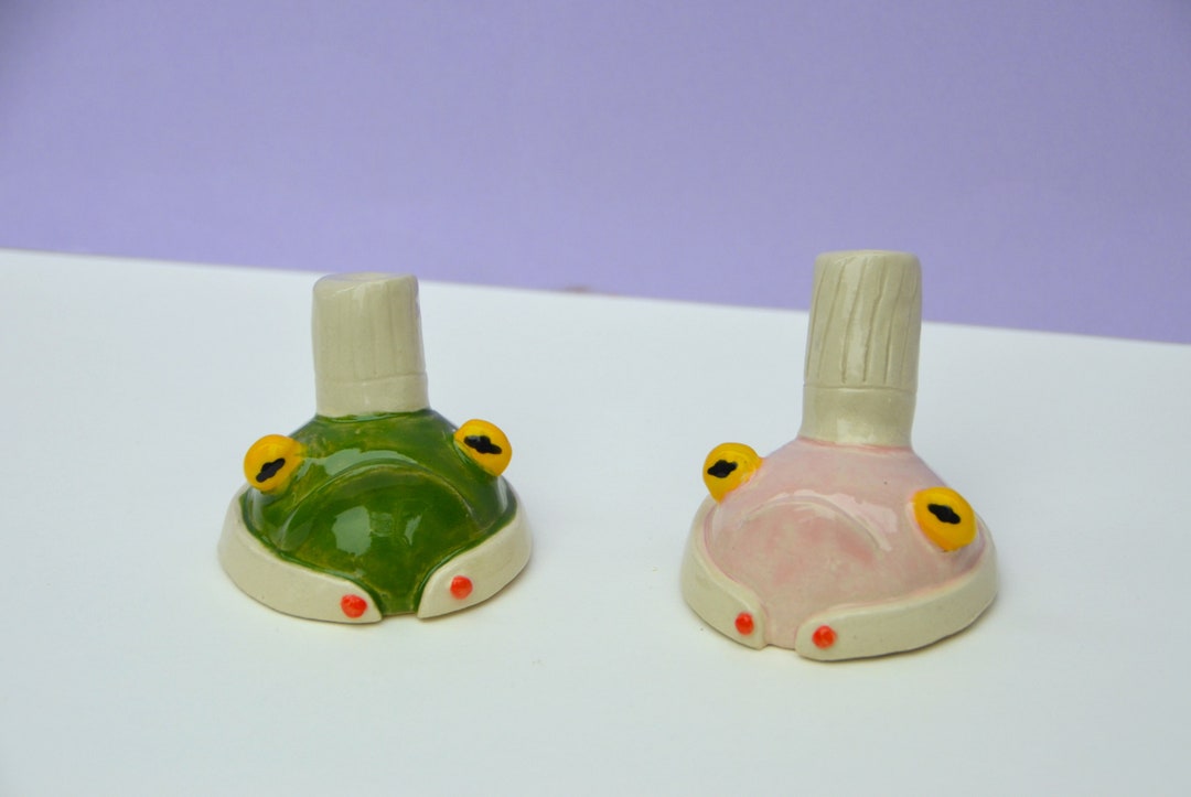 Ceramic Frog Sculpture With Chef's Hat Chef Frog Gift - Etsy