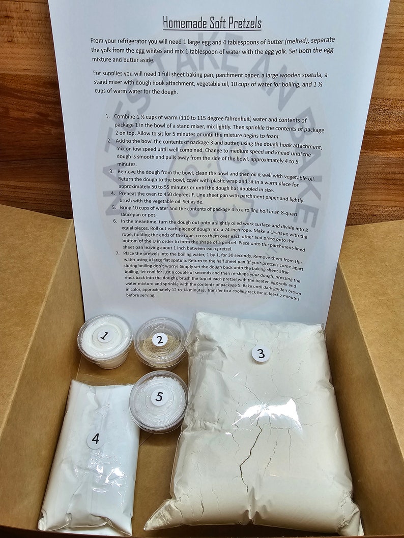 DIY Gourmet Soft Pretzel Baking Kit: Homemade Snack Maker - Etsy