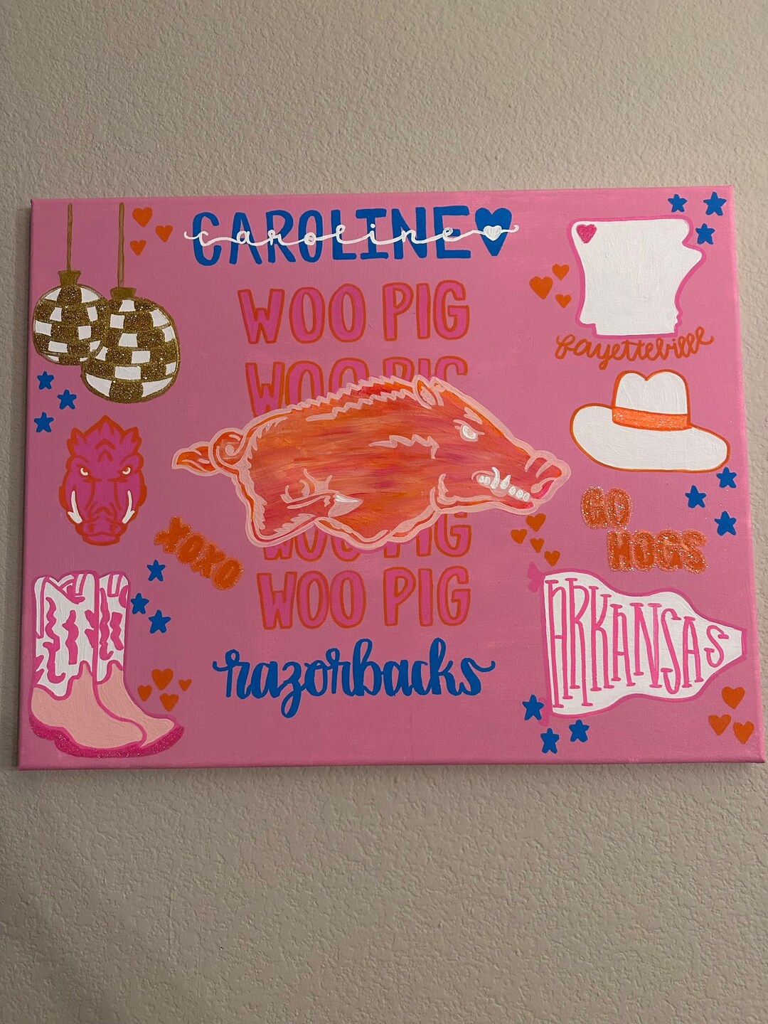 Custom College Painting - Made for Any College - Etsy