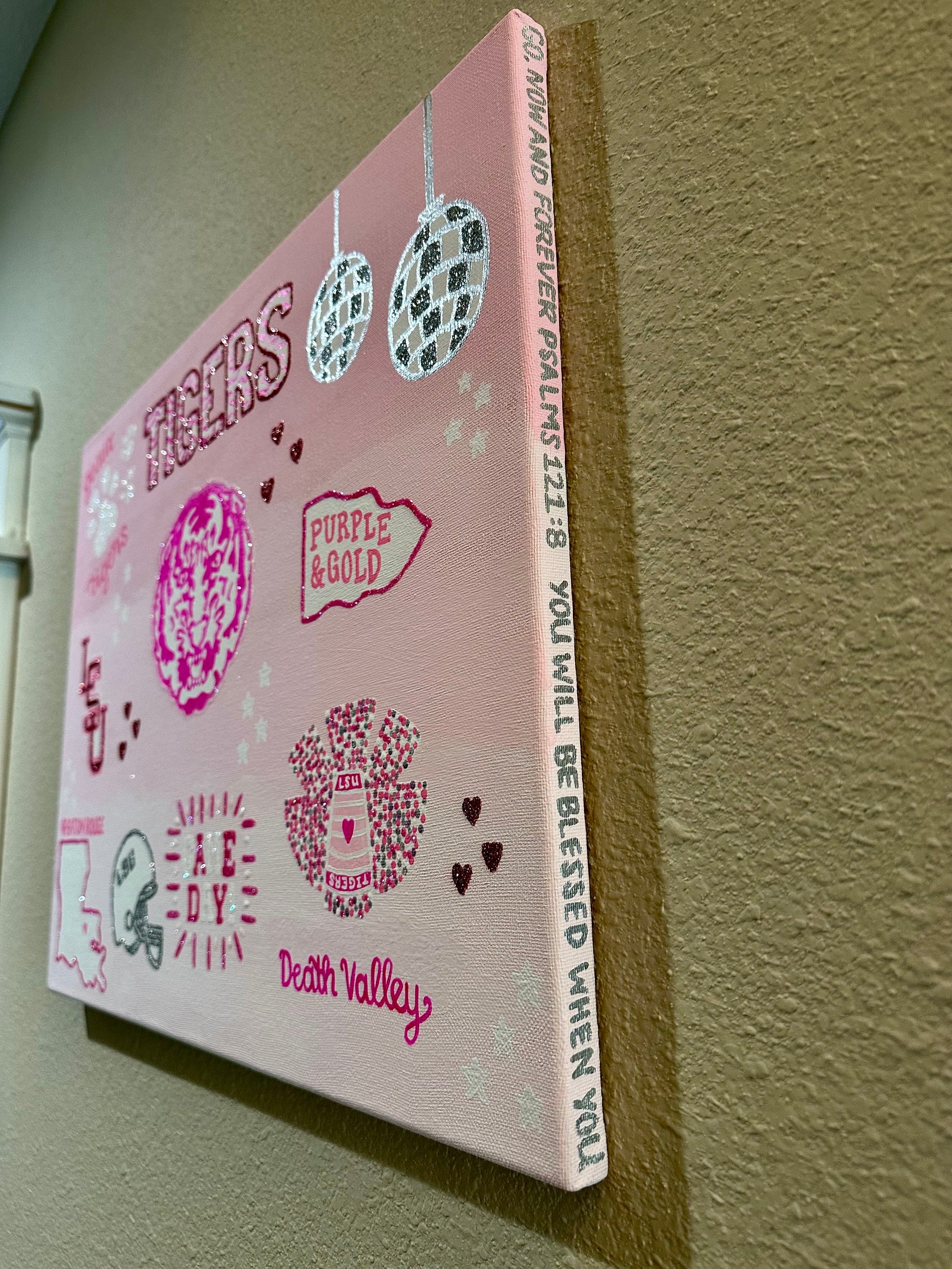 College Preppy Pop Art Painting LSU - Etsy