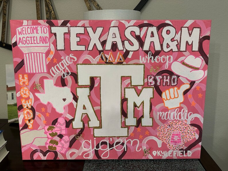 Custom College Painting - Made for Any College - Etsy