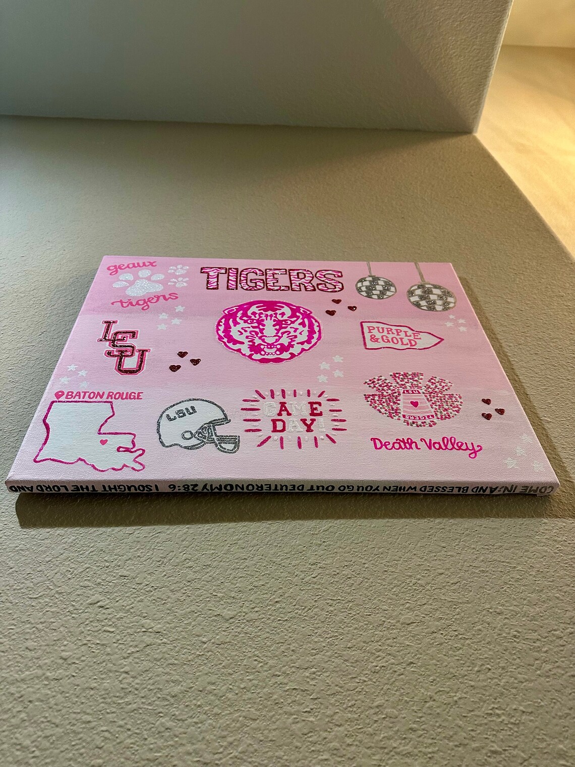 College Preppy Pop Art Painting LSU - Etsy