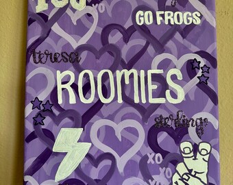 College Preppy Pop Art Painting University of Arkansas - Etsy