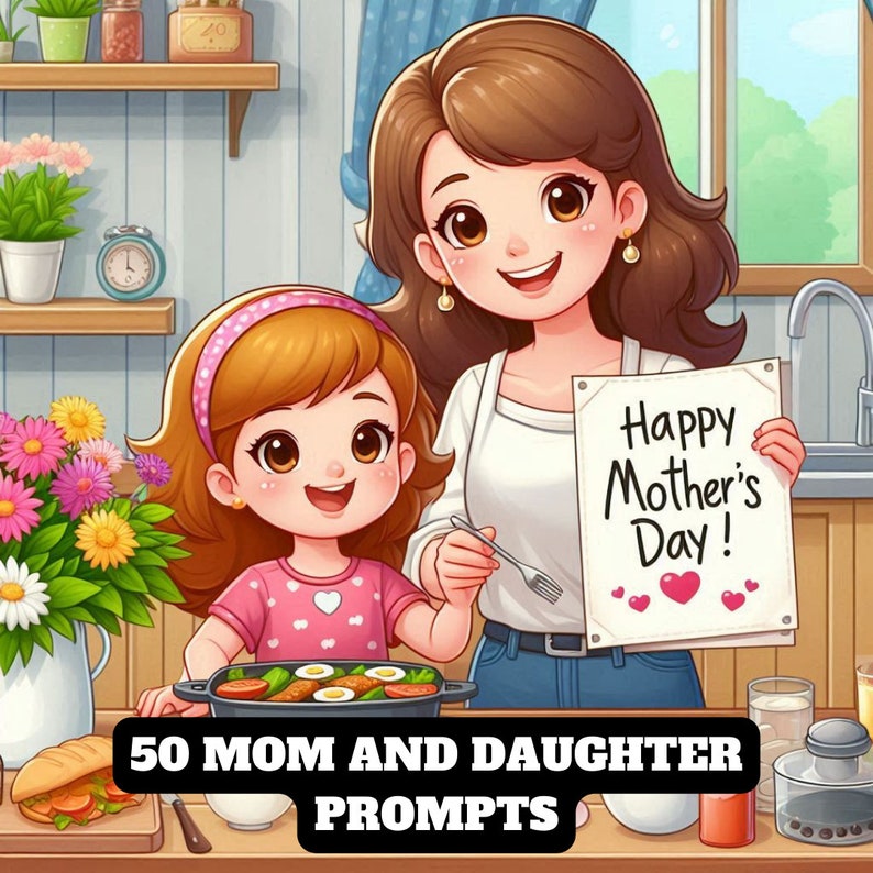 Desenhos animados que reforçam o vínculo entre mãe e filha - Etsy Portugal