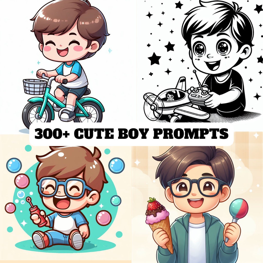 300+ Cute Boy Prompts on Bing AI Image Creator - Etsy
