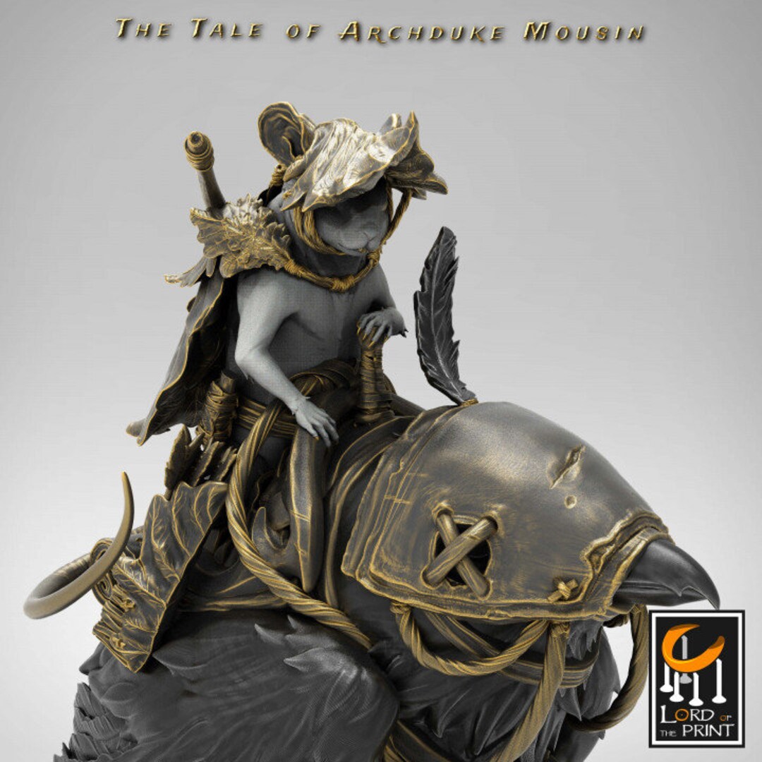 The Tale of Archduke Mousin Mouse Magpie Mounted standing Set - Etsy