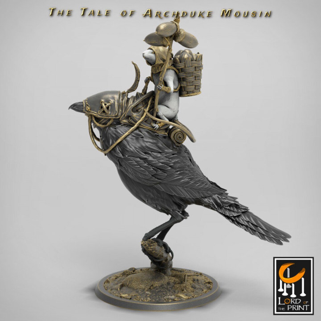 The Tale of Archduke Mousin Mouse Magpie Mounted perched Set - Etsy