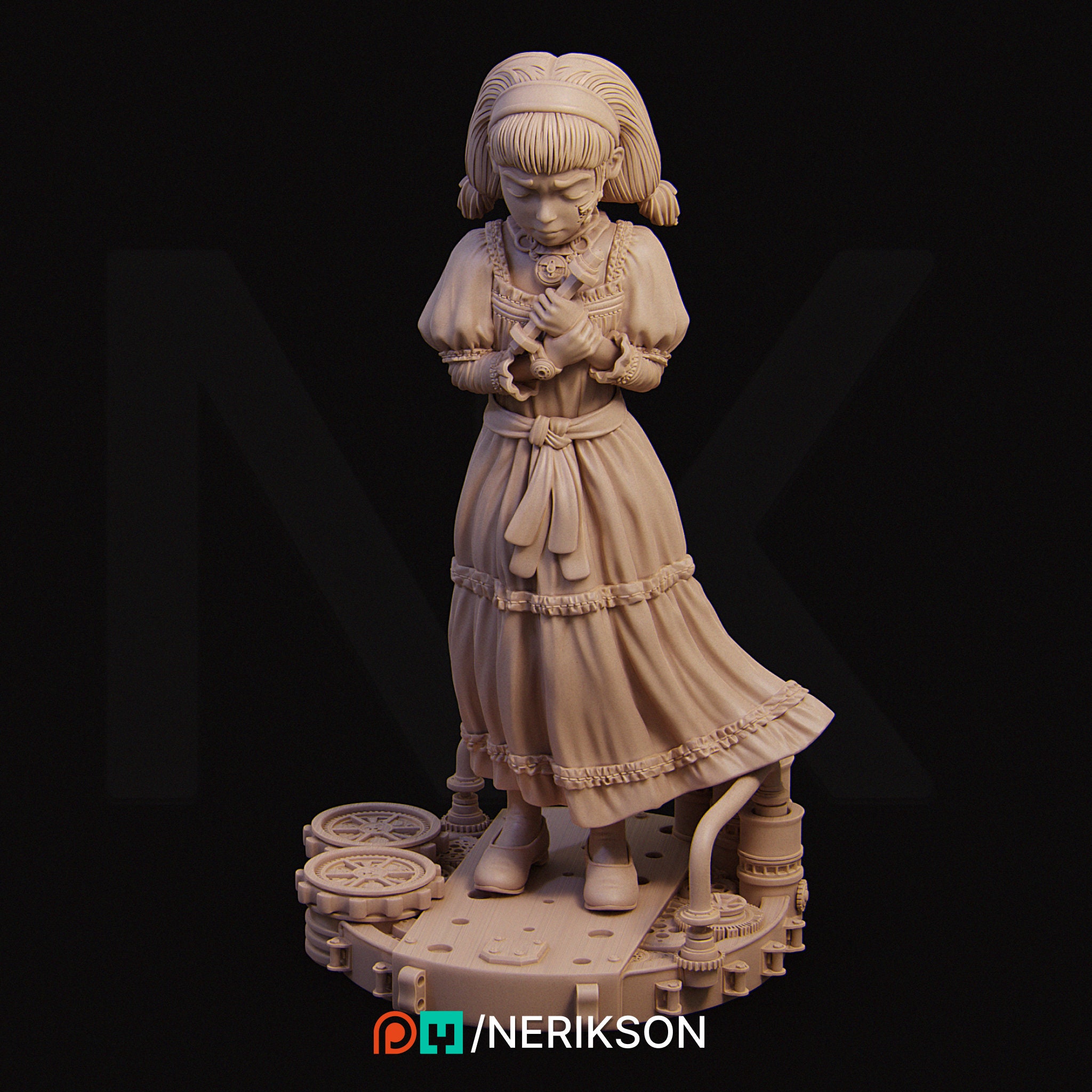 Little Robot Girl Model - Etsy