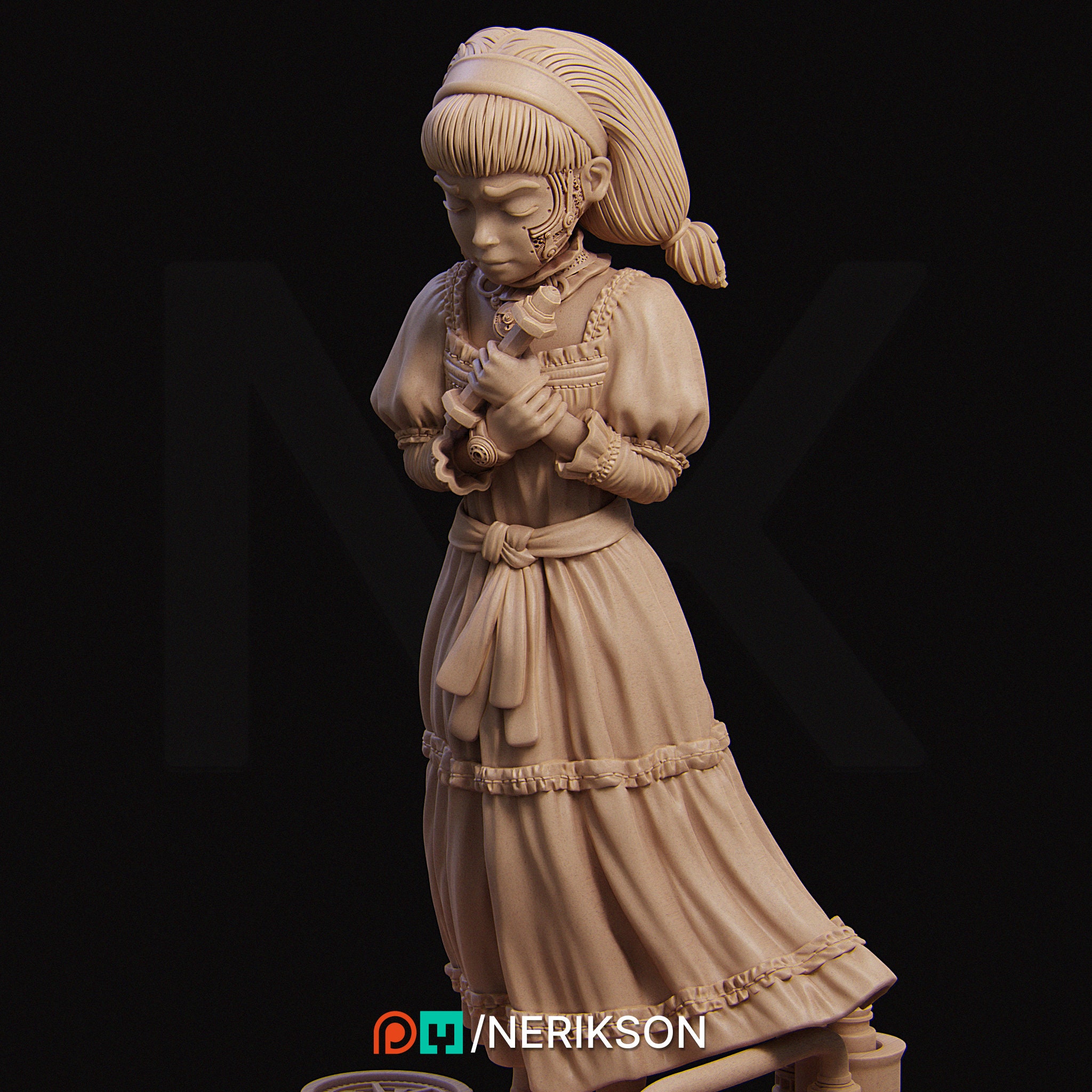 Little Robot Girl Model - Etsy