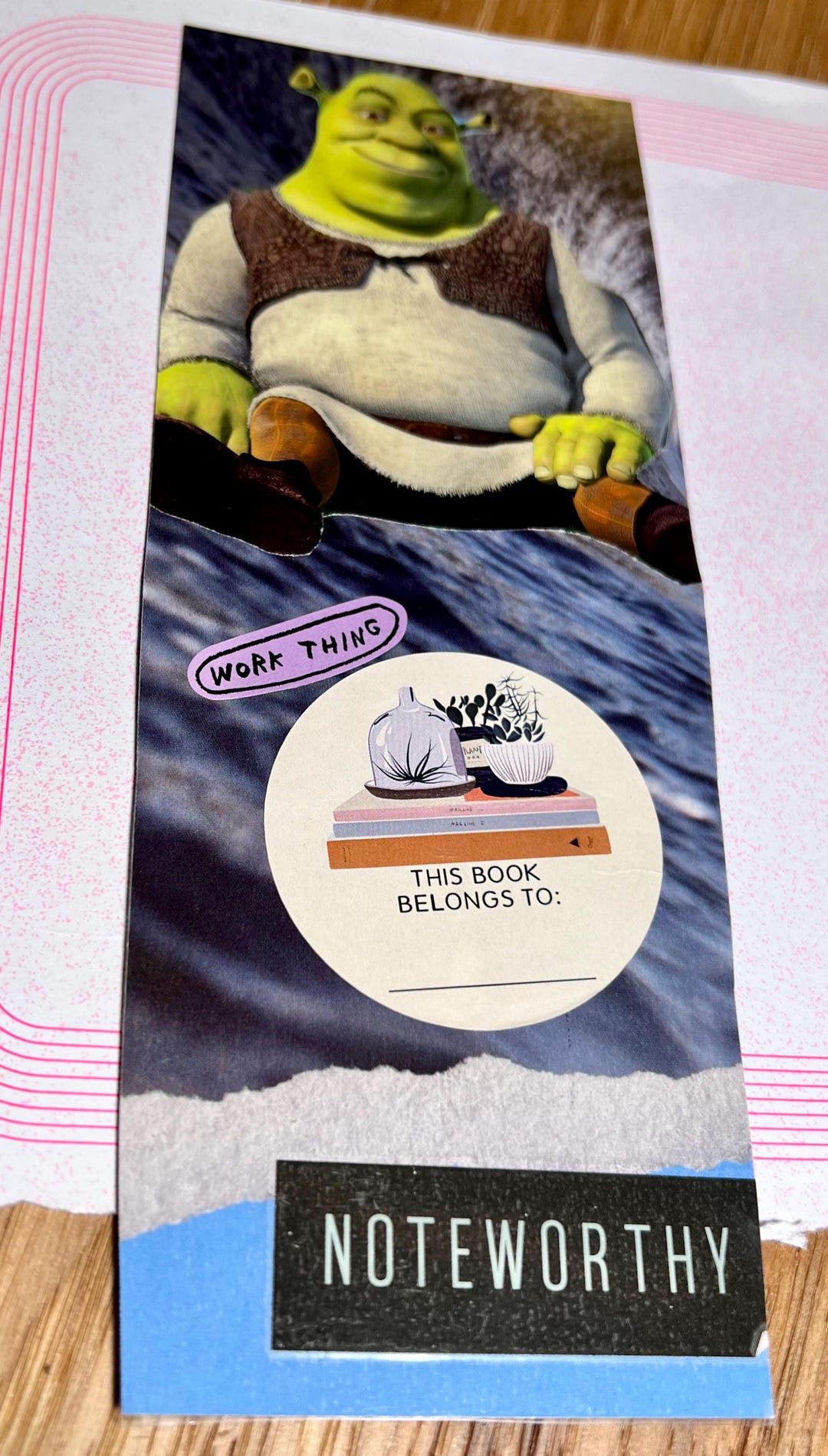 Shrek and Dolphin Collage Bookmark - Etsy