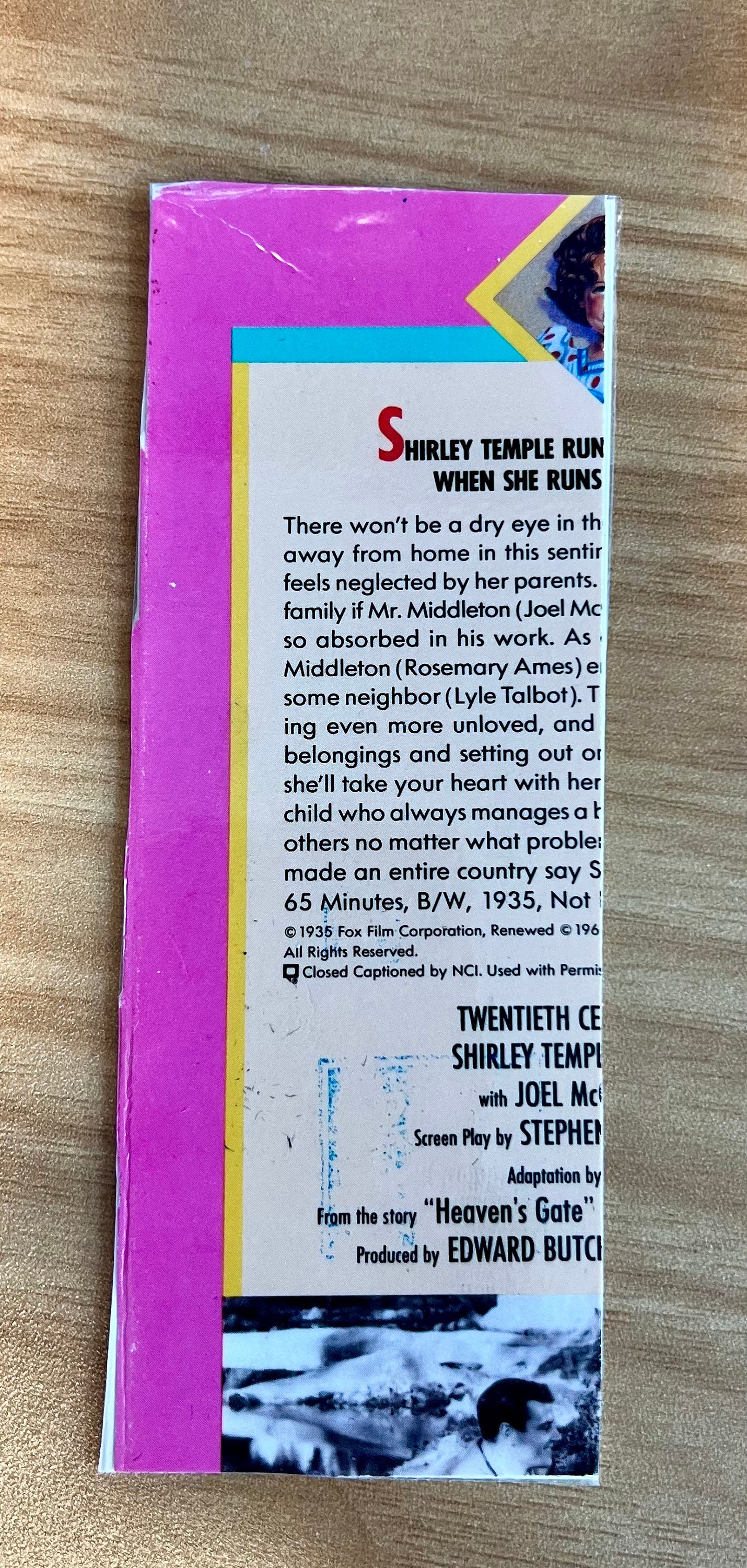 Shirley Temple's Our Little Girl VHS Bookmarks - Etsy