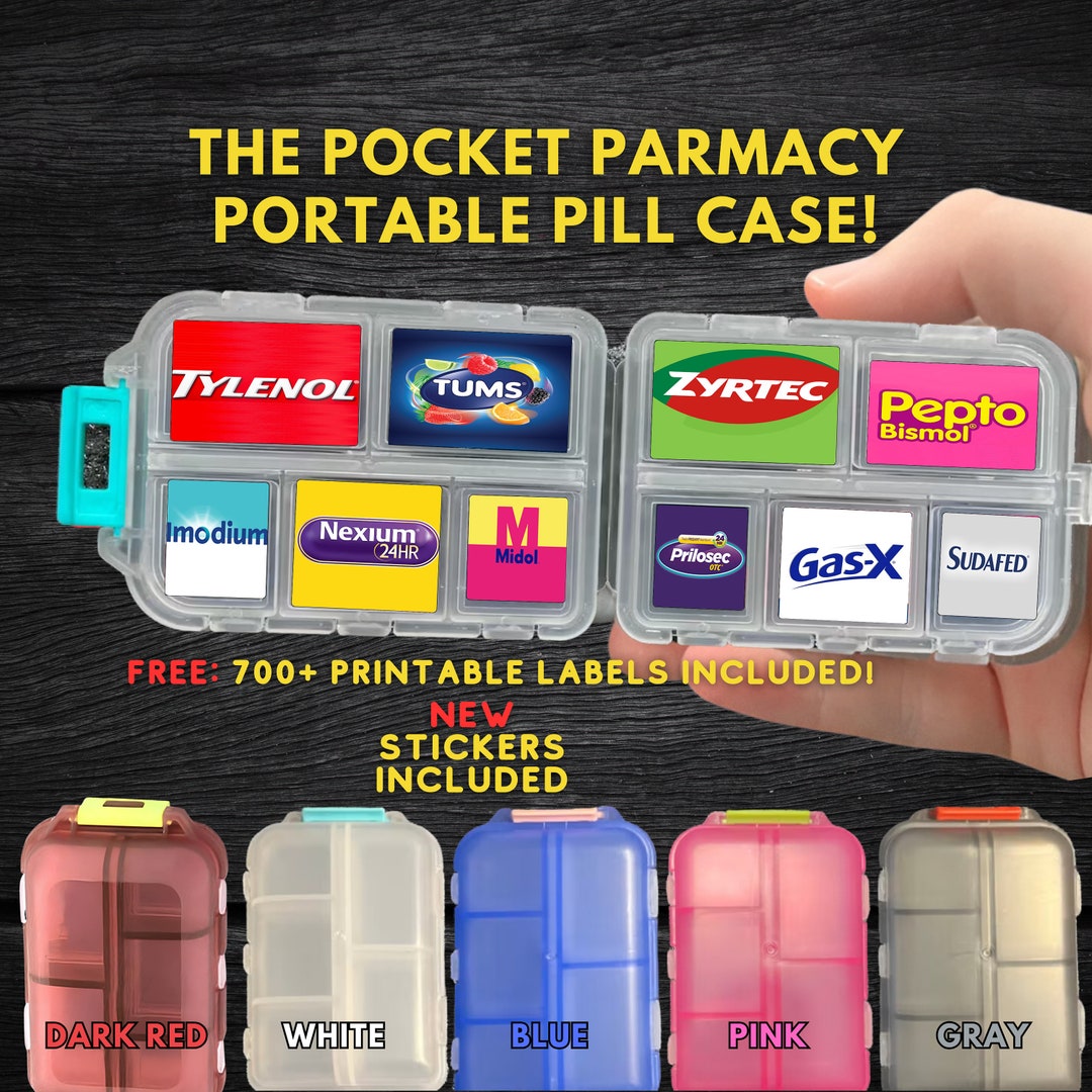 The Pocket Pharmacy,diy Custom Label Pill Case, Pill Box Organizer ...