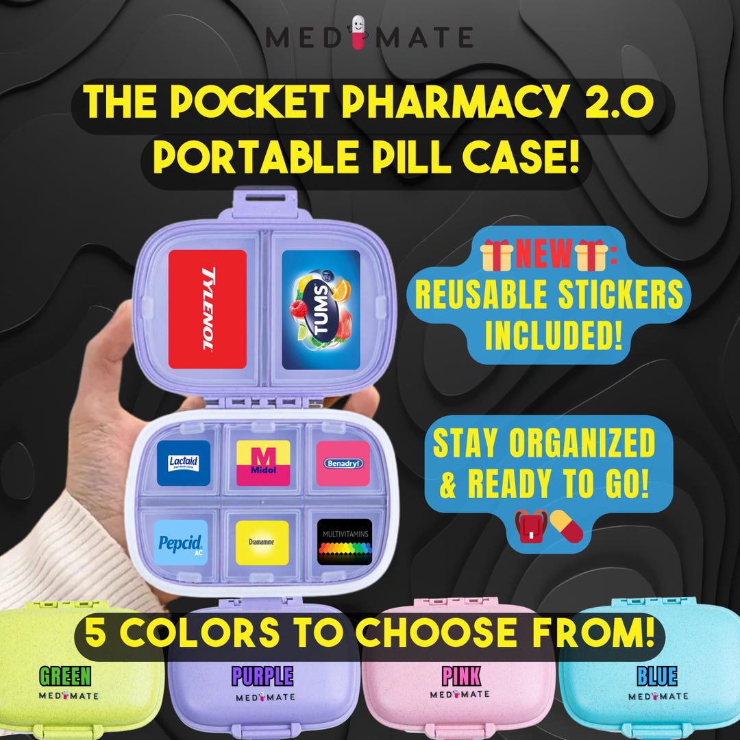 The Pocket Pharmacy 2.0,DIY Custom Label Pill Case, Pill Box Organizer ...