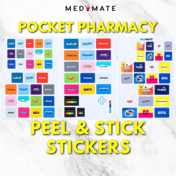 Pocket Pharmacy Stickers Vitamins - Etsy