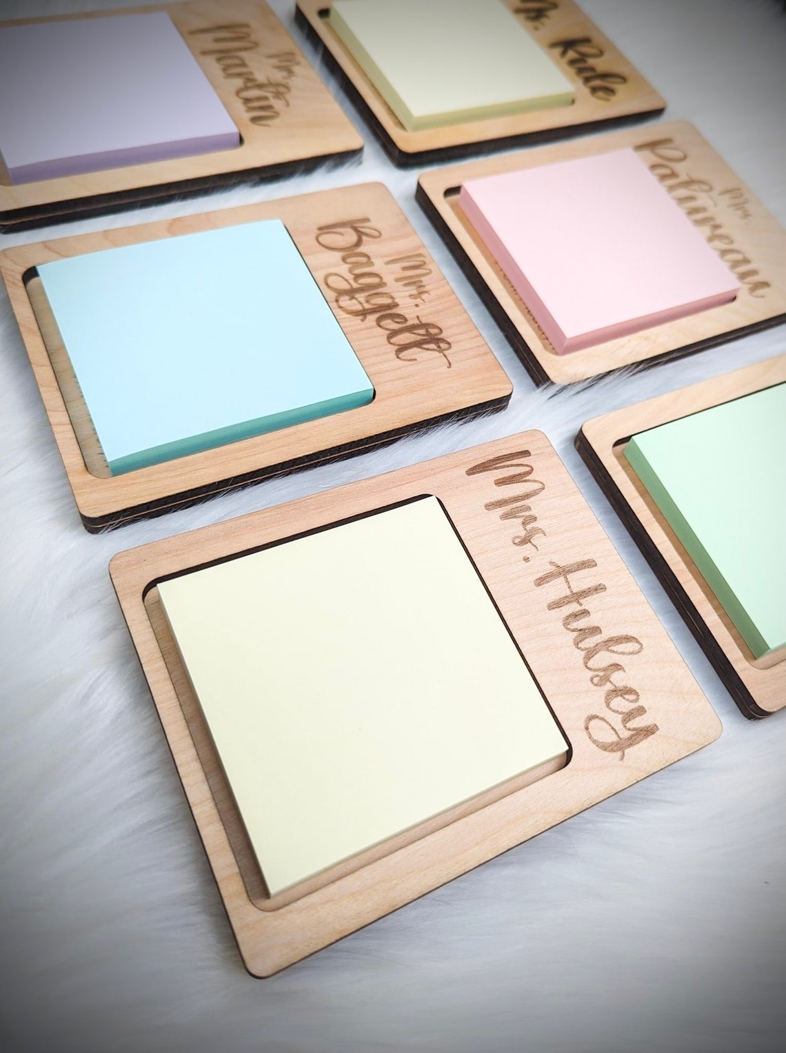 Personalised Post-it Note Holder. Teacher Gift. End of Year. - Etsy