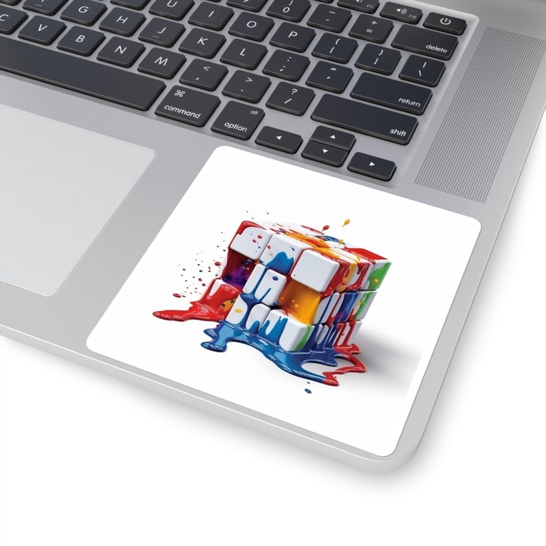 Speedcuber Rubiks Cube Inspired Square Stickers - Etsy