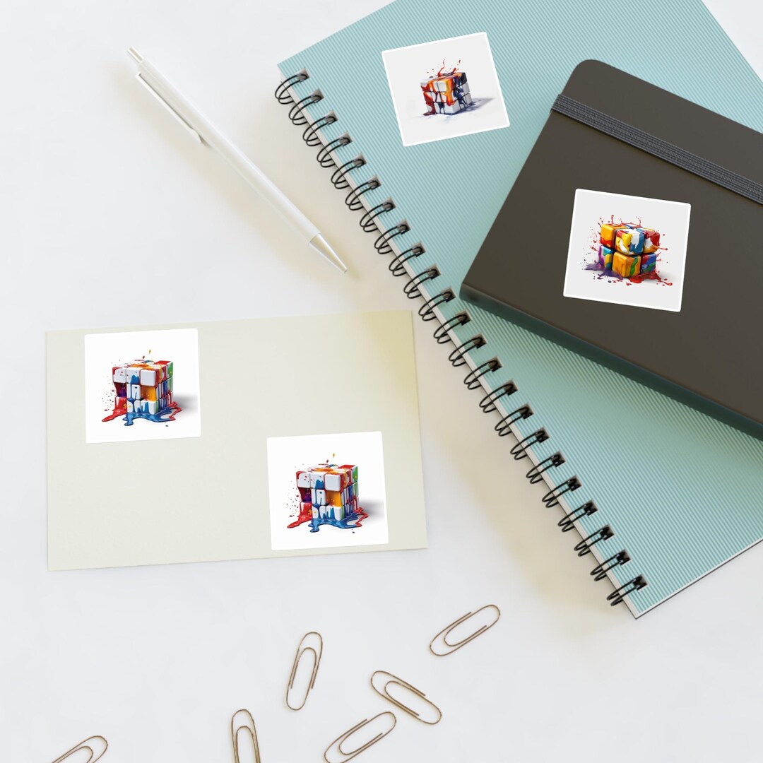 Speed Cuber Rubiks Cube Sticker Sheets | Fun Puzzle Stickers Gift ...