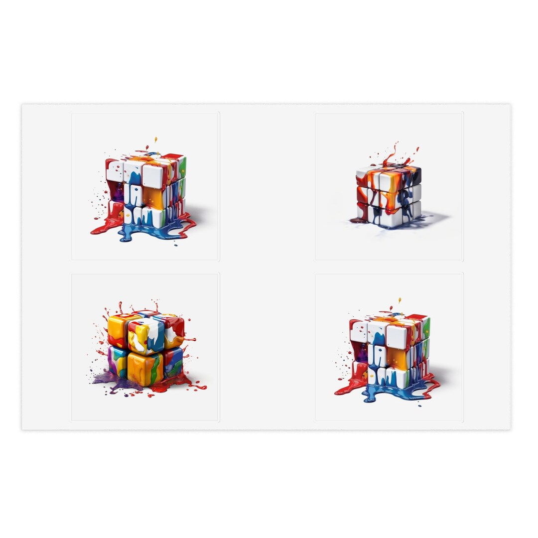 Speedcuber Rubiks Cube Sticker Sheets Fathers Day Gift - Etsy