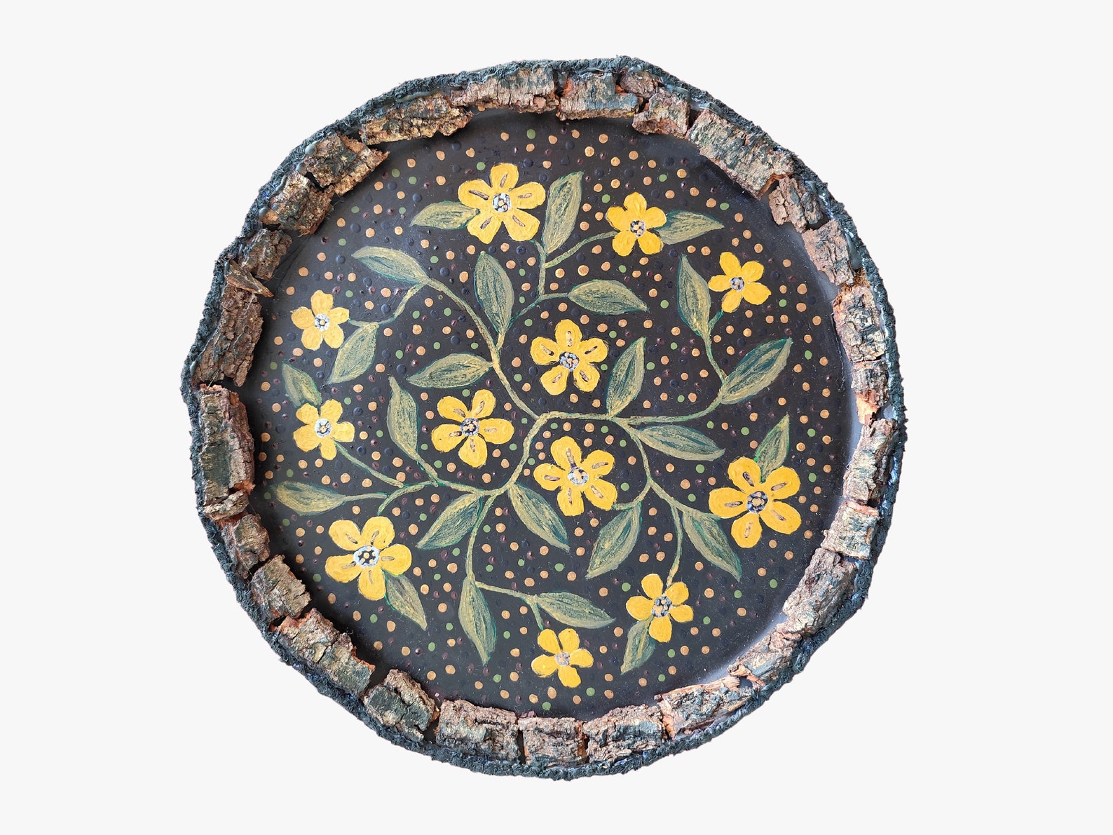 Whispers Beneath the Bark – Handpainted Decorative Plate by Anna ...