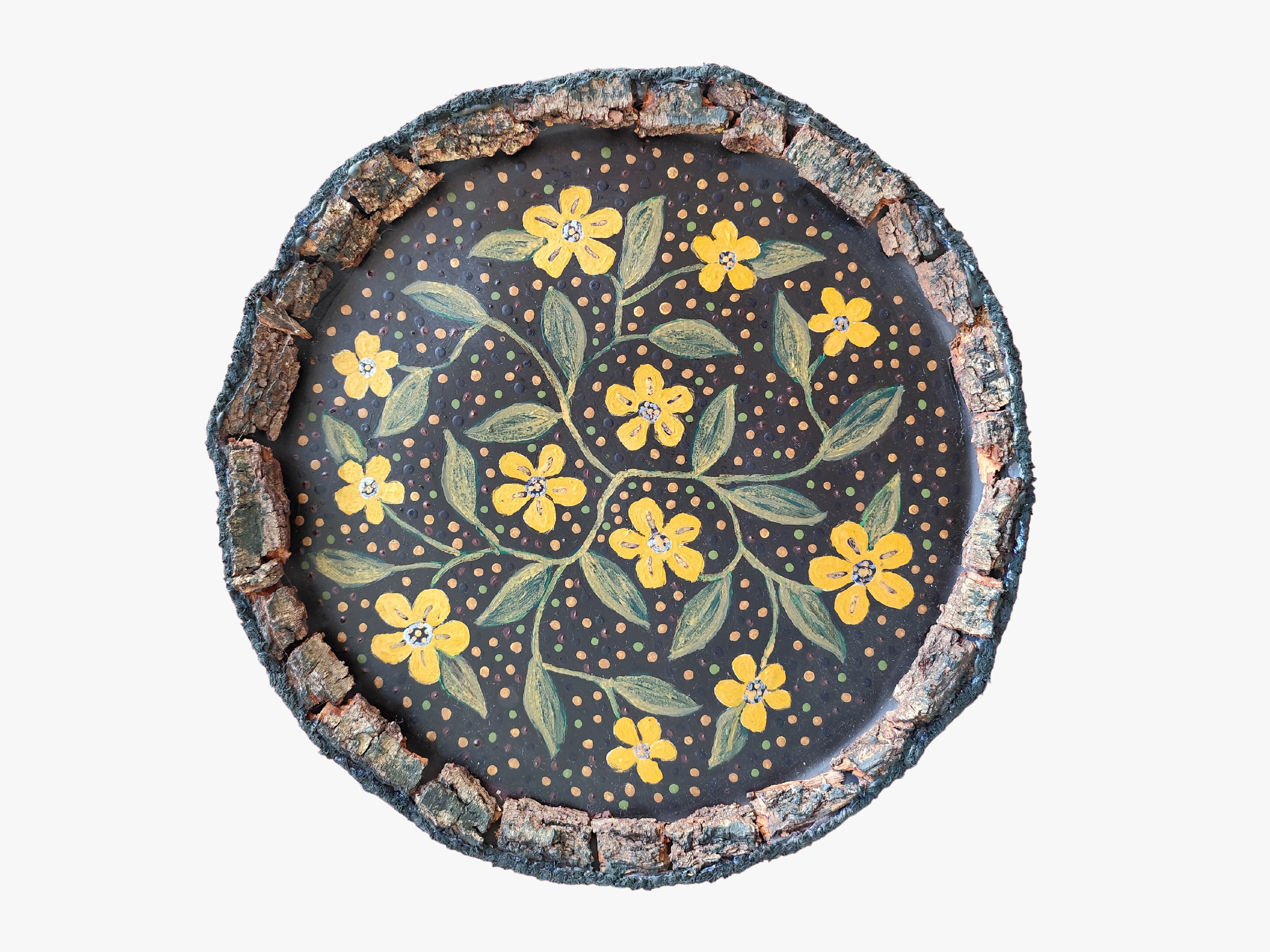 Whispers Beneath the Bark – Handpainted Decorative Plate by Anna ...
