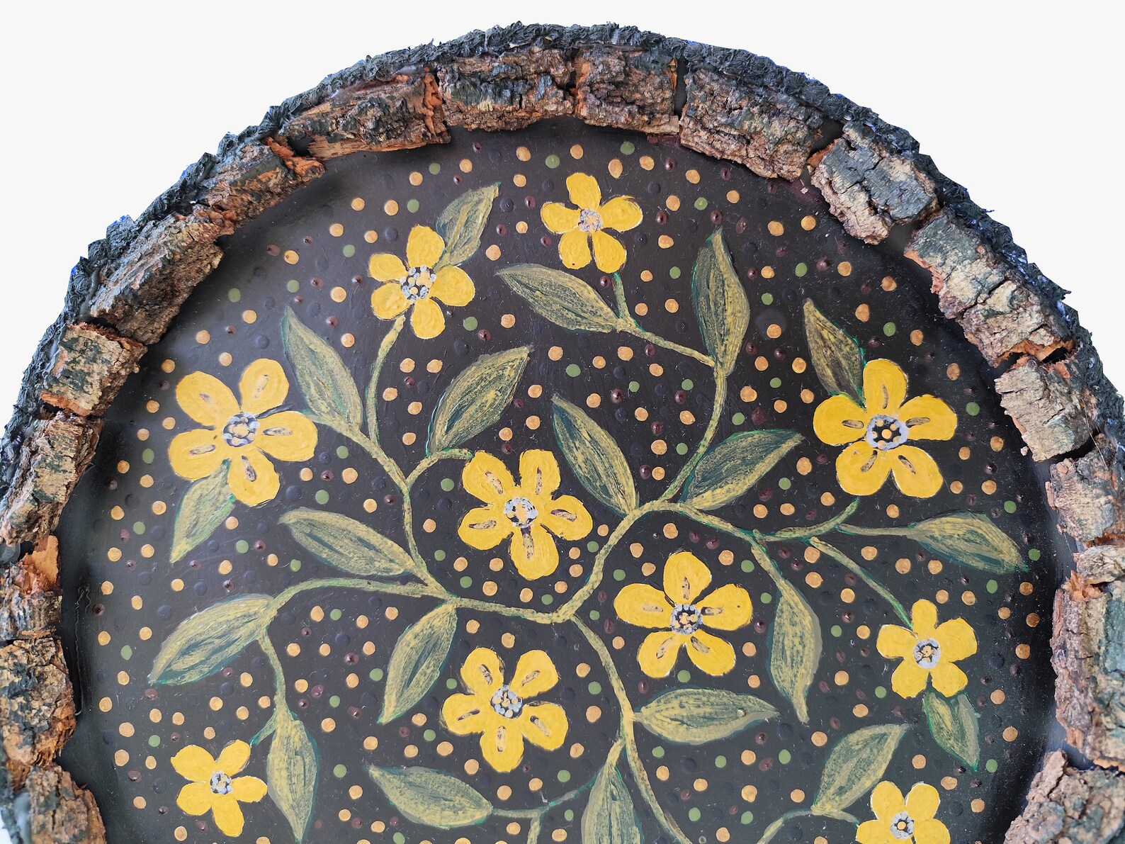 Whispers Beneath the Bark – Handpainted Decorative Plate by Anna ...