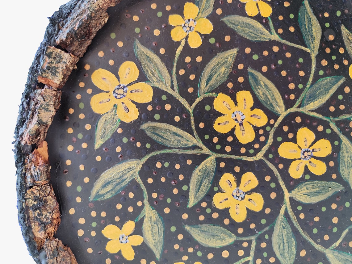 Whispers Beneath the Bark – Handpainted Decorative Plate by Anna ...