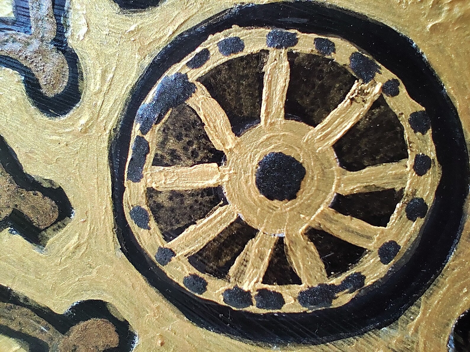 Solar Mythos – Handpainted Decorative Plate by Anna Tsetsos, One-of-a ...
