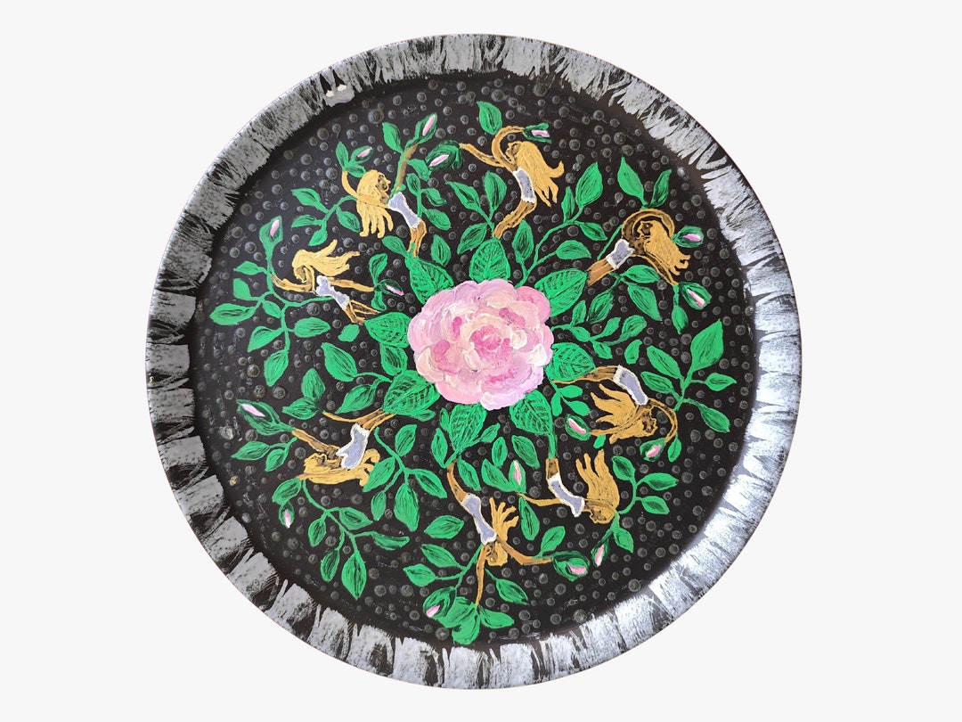 The Rose and the Dancers – Handpainted Decorative Plate by Anna Tsetsos ...