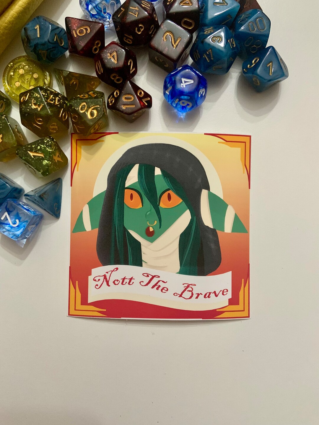 Critical Role Nott the Brave Sticker, Mighty Nein M9 - Etsy
