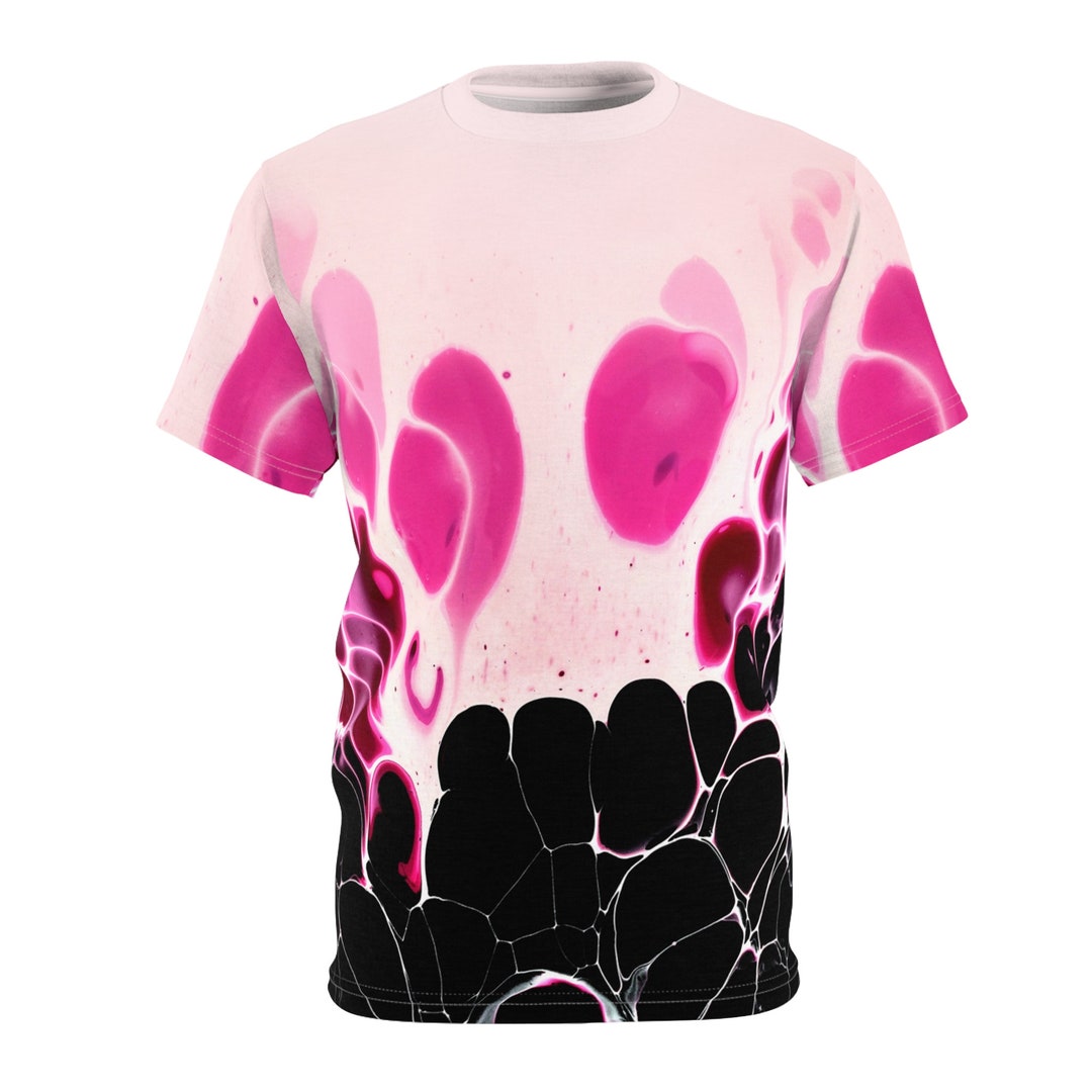 Pink Splatt Graphic Tee, Psychedelic Shirt, Abstract Shirt, Rave Shirt ...