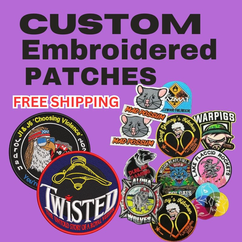 Custom Print Sew on Patch - Etsy