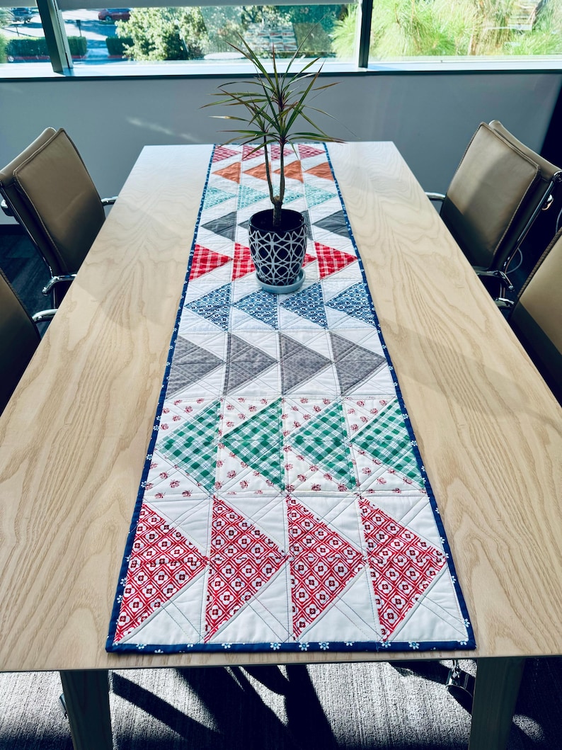 Flying Geese Table Runner Quilt Pattern – Easy Modern Quilt PDF - Etsy