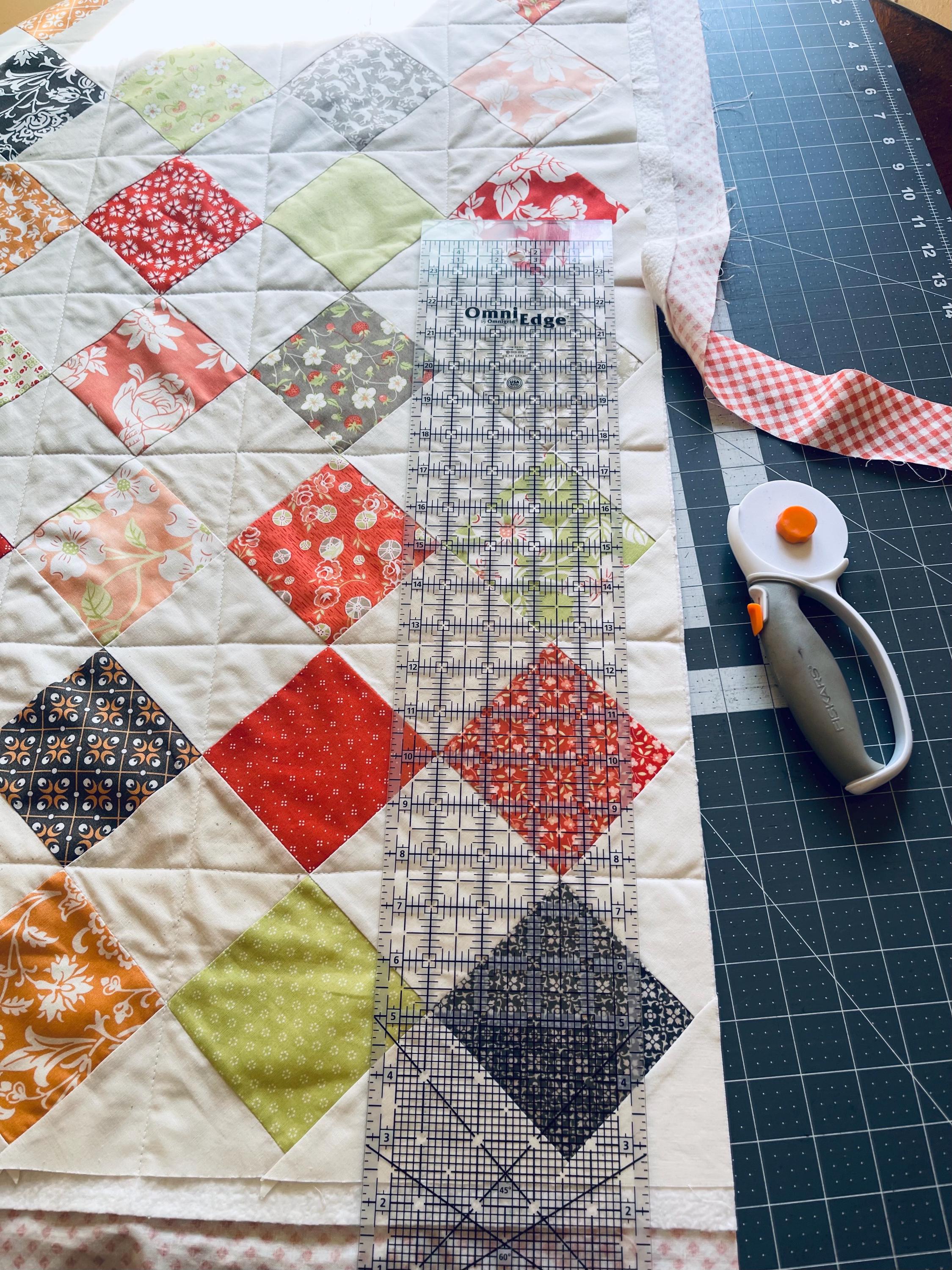 4 Inch Squares on Point Quilt Pattern – Digital PDF, Beginner Friendly ...